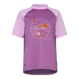 Funktionsshirt Vaude "Solaro", M&auml;dchen, Gr. 134/140, magenta, Obermaterial: 91% Polyester, 9% Elasthan, Shirts Funktionsshirt, f&uuml;r Kinder, elastisches Material, schnelltrocknend, hoher UV-Schutz