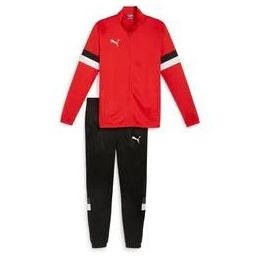 Trainingsanzug Puma "TEAMRISE TRACKSUIT", Herren, Gr. S, Puma rot, Puma schwarz, Trikot, Obermaterial: 100% Polyester, unifarben, regular fit, Sportanz&uuml;ge Trainingsanzug, zweiteiliges Set, Regular Fit, ohne Kapuze