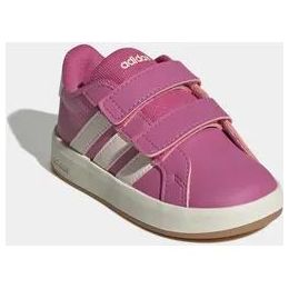Sneaker Adidas SPORTSWEAR "GRAND COURT 3.0 KIDS", M&auml;dchen, Gr. 22, pink fusion, wonder quartz, sanftes wei&szlig;, Synthetik, Textil, Schuhe Sneaker, f&uuml;r Kinder