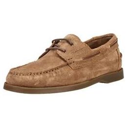 Bootsschuh Gant "Gant Halbschuhe Veloursleder", Herren, Gr. 43, cognac, Veloursleder, Schuhe Bootsschuh
