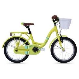 Kinderfahrrad CHILLIZ "CHD.01" Gr. 25,5, gr&uuml;n, Fahrr&auml;der, Kinder, 25,5cm, 16 Zoll (40,64cm) hinten: 16 Zoll (40,64cm)