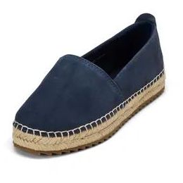 Marc O'Polo Espadrille MARC O'POLO "aus edlem Velours-Ziegenleder", Damen, Gr. 40, true navy, Obermaterial: 100% Leder (Ziege), unifarben, Schuhe Espadrille