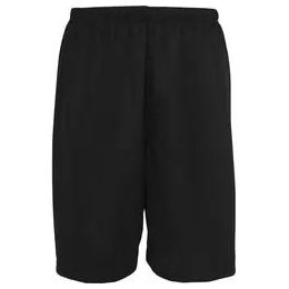 Stoffhose Urban Classics "Urban Classics Herren Bball Mesh Shorts", Herren, Gr. 3XL, US-Gr&ouml;&szlig;en, schwarz, 100% Polyester, unifarben, loose fit, Hosen Stoffhose