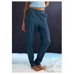 H.I.S. Jogger Pants H.I.S, Damen, Gr. 52/54, N-Gr, jeansblau, Obermaterial: 65% Lyocell, 35% Baumwolle, unifarben, Basic, bequem lang, Hosen, gerade geschnitten, in Denim Optik