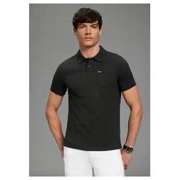 Poloshirt Bruno Banani "Spezial meliertes", Herren, Gr. 4XL (68/70), grau, Slub, Obermaterial: 100% Baumwolle, meliert, schmal, angesetztes B&uuml;ndchen, Shirts, schmale Passform, Kurzarm, mit Polokragen und Kn&ouml;pfen