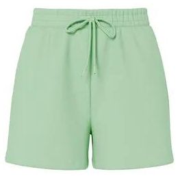 Sweatshorts Pieces "PCCHILLI SUMMER HW SHORTS UB NOOS BC", Damen, Gr. S, N-Gr, sprucestone, Sweatware, Obermaterial: 50% Baumwolle, 50% Polyester, unifarben, regular fit kurz, Hosen Sweatshorts, mit Eingrifftaschen