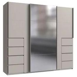 Schwebet&uuml;renschrank wimex "Bali in den Breiten 225cm & 270cm, Kleiderschrank mit Spiegel", kaschmir, spiegel, griffe kaschmir, B:225cm H:208cm T:64cm, Holzwerkstoff, Schr&auml;nke, Schwebet&uuml;renschrank, Schrank mit 3 T&uuml;ren, Farbe: Kaschmir