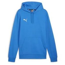 Kapuzensweatshirt Puma "TEAMGOAL CASUALS HOODY", Herren, Gr. XXL, ignite blau, Puma wei&szlig;, Sweatware, Obermaterial: 100% Baumwolle, unifarben, regular fit normal, Rundhals, angesetztes B&uuml;ndchen, Sweatshirts, Regular Fit, f&uuml;r Fu&szlig;ball und sportliche Aktivit&auml;ten, mit Kapuze
