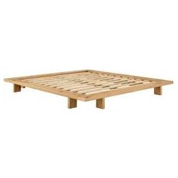 Bettgestell KARUP DESIGN "JAPAN BED Futonbett aus FSCzertifiziertem Massivholz, zeitlos, bequem", oiled oak, B:208cm H:20cm L:228cm, Betten, Bettgestell, Eiche, inkl. Lattenrost, ohne Matratze, Made in Europa