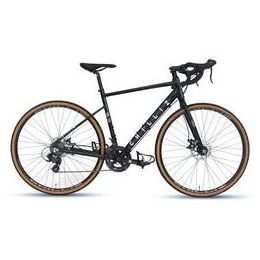 Gravelbike CHILLIZ "GL.01" Gr. 54, schwarz, gl&auml;nzend, schwarz, Fahrr&auml;der, 54cm, 28 Zoll (71,12cm) hinten: 28 Zoll (71,12cm)