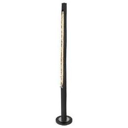 Globo LIGHTING Stehlampe "FELICITAS", schwarz matt, 1, &Oslash; 23cm H: 151cm, 1 Stk., Leuchten, Schwarze Stehleuchte mit Holz schwarz, Acrylkristalle, dimmbar LED 20W, Stehlampe