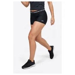 Trainingsshorts Under Armour "HEATGEAR SHORTY", Kinder, Gr. L (152/158), N-Gr, schwarz,, wei&szlig;, Obermaterial: 86% Polyester, 14% Elasthan, Hosen, f&uuml;r vielseitige Aktivit&auml;ten, mit Elasthan-Anteil, leichtes Material