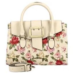 Henkeltasche Laura Vita "Laura Vita Taschen Lederimitat/Textil", Herren, Gr. onesize, beige, rot, Lederimitat, Taschen