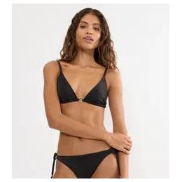 Triangel-Bikini-Top Triumph "Summer Sunset N", Damen, Gr. 42, Cup C, schwarz, Glitzergarne;Microfaser, Obermaterial: 70% Polyamid, 16% metallisierte Fasern, 14% Elasthan, Bikini-Oberteile, weicher Lurex