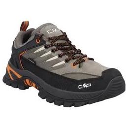Wanderschuh CMP "RIGEL 2.0 LOW TREKKING SHOES WP", Damen, Gr. 46, deserto, flame, Leder, Synthetik, Schuhe Wanderschuh