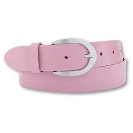 Bernd G&ouml;tz Lederg&uuml;rtel BERND G&Ouml;TZ "Lederg&uuml;rtel mit stilvoller Schlie&szlig;e in Hufeisenform", Damen, Gr. 80, rosa, Rindsleder, G&uuml;rtel Lederg&uuml;rtel