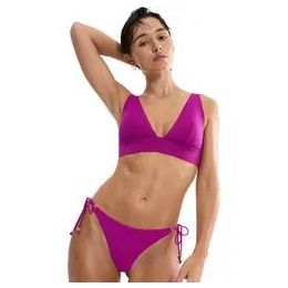 Triangel-Bikini-Top Triumph "Summer Sunset P", Damen, Gr. 42, Cup B, raspberry juice, Glitzergarne;Microfaser, Obermaterial: 70% Polyamid, 16% metallisierte Fasern, 14% Elasthan, Bikini-Oberteile, weicher Lurex