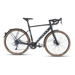 Gravelbike CHILLIZ "GL.08" Gr. 57, schwarz, gl&auml;nzend, schwarz, Fahrr&auml;der, 57cm, 28 Zoll (71,12cm) hinten: 28 Zoll (71,12cm)