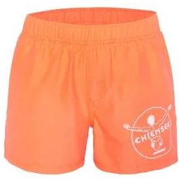 Badeshorts Chiemsee, Jungen, Gr. 170/176, shocking orange, 100% Polyester, Badehosen Badeshorts