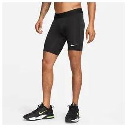 Trainingstights Nike "M NP DF LONG SHORT", Damen, Gr. XXL, N-Gr, schwarz-wei&szlig; (schwarz, wei&szlig;), Obermaterial: 90% Polyester, 10% Elasthan, Hosen