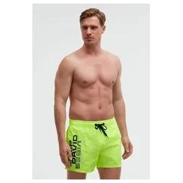 Badeshorts CAMP DAVID, Gr. XL, Normalgr&ouml;&szlig;en, neon lime, Polyamid, bedruckt, Badehosen Badeshorts, mit Einschubtaschen