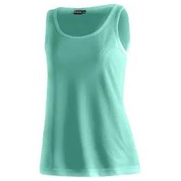 Funktionsshirt Maier Sports "Petra", Damen, Gr. 50, hellmint, 100% Polyester, Rundhals, Shirts Funktionsshirt, Damen Top, leichtes &auml;rmelloses Shirt, Rundhals, Regular Fit