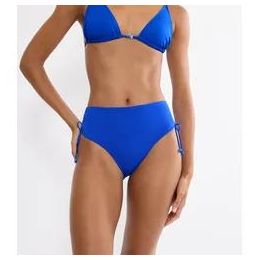 Bikini-Hose Triumph "Mix & Match Summer Midi 05 sd", Damen, Gr. 42, N-Gr, racing blau, Microfaser, Obermaterial: 77% Polyamid, 23% Elasthan, Badehosen Bikini-Hose, verspielt und farbenfroh