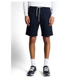 Shorts Tom Tailor DENIM, Herren, Gr. L, N-Gr, sky captain blau, Web, Obermaterial: 100% Baumwolle. Futter: 65% Polyester, 35% Baumwolle, unifarben, regular fit normal, Hosen Shorts, mit elastischem Bund