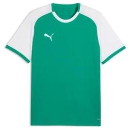 Fu&szlig;balltrikot Puma "TEAMLIGA26 MATCHDAY JERSEY", Herren, Gr. 3XL, sport gr&uuml;n, Puma wei&szlig;, Puma wei&szlig;, Interlock, Obermaterial: 100% Polyester, unifarben, regular fit normal, Rundhals, Trikots Fu&szlig;balltrikot, mit DryCELL-Technologie, Regular Fit, Rundhalsausschnitt, Kurzarm