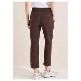 Jerseyhose Cecil "Style Tracey", Damen, Gr. L (42), L&auml;nge 26, braun cacao, Web, Obermaterial: 66% Baumwolle, 30% Polyester, 4% Elasthan, unifarben, regular fit kn&ouml;chelfrei, Hosen Jerseyhose, mit elastischem Bund