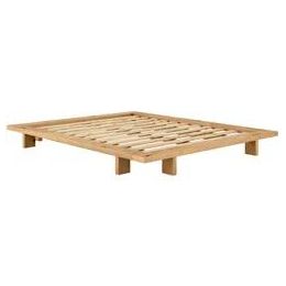 Bettgestell KARUP DESIGN "JAPAN BED Futonbett aus FSCzertifiziertem Massivholz, zeitlos, bequem", oiled oak, B:188cm H:20cm L:228cm, Betten, Bettgestell, Eiche, inkl. Lattenrost, ohne Matratze, Made in Europa