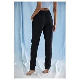 H.I.S. Jogger Pants H.I.S, Damen, Gr. 52/54, N-Gr, schwarz, Obermaterial: 65% Lyocell, 35% Baumwolle, unifarben, Basic, bequem lang, Hosen, gerade geschnitten, in Denim Optik