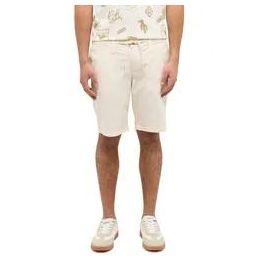 Shorts Mustang "Herren Style Portland Shorts", Herren, Gr. 36, 2040 beige, Web, 98% Baumwolle, 2% Elasthan, unifarben, slim fit, Hosen Shorts