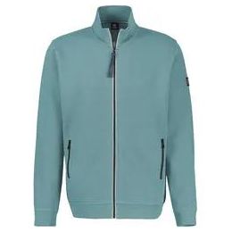 Sweatjacke Lerros "Sweatjacke aus weichem Baumwollmischgewebe", Herren, Gr. 4XL, arctic blau, 90% Baumwolle, 10% Polyester, Sweatjacken Sweatjacke
