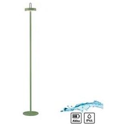 JUST LIGHT Stehlampe "AMAG", gr&uuml;n, 1, &Oslash; 18cm H: 125,2cm, 1 Stk., Leuchten, Akkuleuchte, Stehlampe