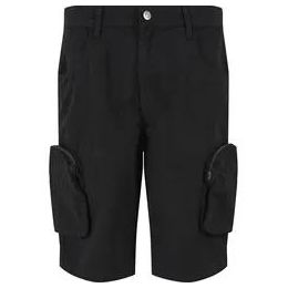 Cargoshorts Urban Classics "Urban Classics Herren Baggy Cargo Shorts", Herren, Gr. 28, Normalgr&ouml;&szlig;en, schwarz, 100% Baumwolle, unifarben, normal, Hosen