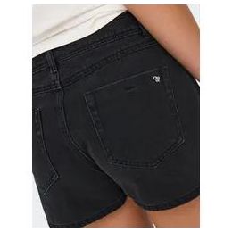 Jeansshorts Only "ONLLESLY REG LB DNM SKORT BJ NOOS", Damen, Gr. L, N-Gr, washed schwarz, Denim/Jeans, Obermaterial: 100% Baumwolle, unifarben, regular fit kurz, Jeans Jeansshorts, Baumwolle, Regular Waist, Hosenrock