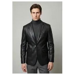 Lederjacke FELIX HARDY "Lederblazer", Herren, Gr. M, schwarz, 100% Lammleder, Jacken