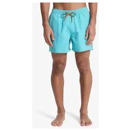 Badeshorts Quiksilver "EVERYDAY VOLLEY 15", Herren, Gr. XXL (56), N-Gr, aqua, Web, Polyester, kontrastfarbene Details, unifarben, Badehosen Badeshorts, sportliche Schnittform, f&uuml;r Erwachsene, schnelltrocknendes Material