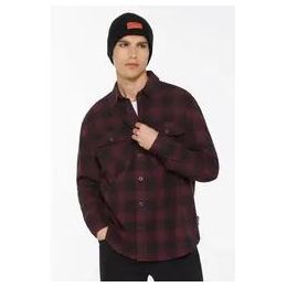 Langarmhemd Harlem Soul, Herren, Gr. XXL, Normalgr&ouml;&szlig;en, cranberry juice, Flanell, Material: 100% Baumwolle, kariert, regular fit normal, 1-Knopf-Manschette, Hemden, aus Baumwolle
