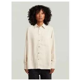 G-Star Raw Langarmshirt G-STAR "Regular Long Sleeve Shirt", Damen, Gr. M, dk talc, Obermaterial: 100% Polyester, Shirts Langarmshirt