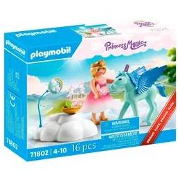 Konstruktions-Spielset Playmobil "Pegasus-Geburtstag (71802), Playmobil Magic", bunt, Spielbausteine, Kinder, Kunststoff, Made in Europe