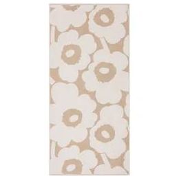 Duschtuch Marimekko "UNIKKO", beige,wei&szlig;, B:70cm L:150cm, Frottee, Baumwolle, Handt&uuml;cher, 100% Baumwolle, angenehm weich, 70 x 150 cm