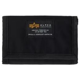 Geldb&ouml;rse Alpha Industries "Crew Wallet II", Kinder, schwarz, Obermaterial: 100% Nylon; Futter: 100% Nylon; F&uuml;llung: 100% Polyester, Kleinlederwaren