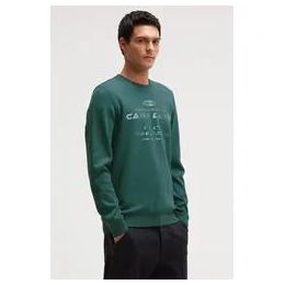 Sweater CAMP DAVID, Herren, Gr. XL, petrol gr&uuml;n, Interlock, Material: 70% Baumwolle, 30% Polyester, bedruckt, regular fit normal, Rundhals, eingesetzt Rippb&uuml;ndchen, Sweatshirts Sweater, mit Baumwolle