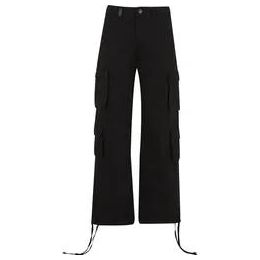 Cargohose 2Y STUDIOS "2Y Studios 2Y Wega 4 Pocket Cargo Pants", Damen, Gr. 26, Normalgr&ouml;&szlig;en, schwarz, 100% Baumwolle, unifarben, normal, Hosen Cargohose