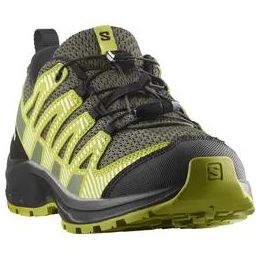 Wanderschuh Salomon "XA PRO V8", Kinder, Gr. 38, urban chic, schwarz, schwarz citron, Synthetik, Textil, Schuhe Wanderschuh, f&uuml;r Kinder & Jugendliche