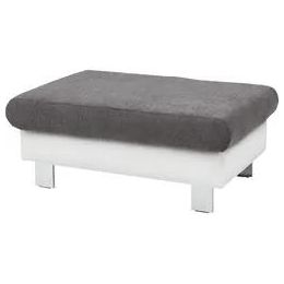 Hocker COTTA "Komaris, B: 100 cm", wei&szlig;, stone, B:100cm H:45cm T:65cm, Microfaser PRIMABELLE (100% Polyester);Kunstleder SOFTLUX;Feinstruktur (100% Polyester);Kunstleder SOFTLUX/Struktur (100% Polyester);NaturLEDER, Hocker, Hocker, individuell zu kombinieren