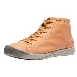Sneaker Softinos "Softinos Sneaker Leder", Herren, Gr. 39, orange, grau, Leder, Schuhe Sneaker