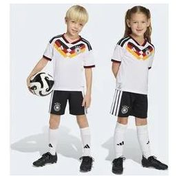 Trainingsanzug Adidas PERFORMANCE "DEUTSCHLAND 26 KIDS HEIMAUSR&Uuml;STUNG", Jungen, Gr. 110, wei&szlig;, Obermaterial: 100% Polyester, Sportanz&uuml;ge Trainingsanzug